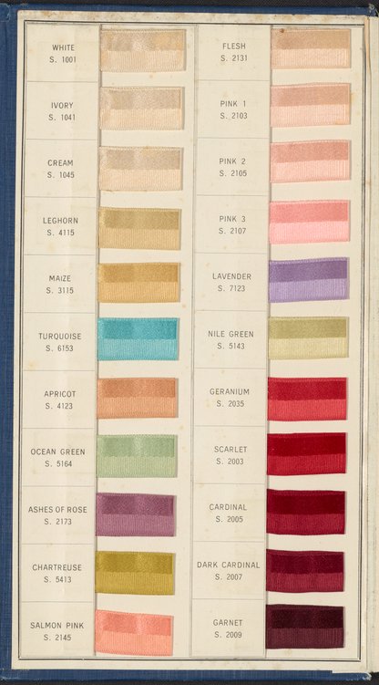 Standard Color Card of America, - Science History Institute Digital ...