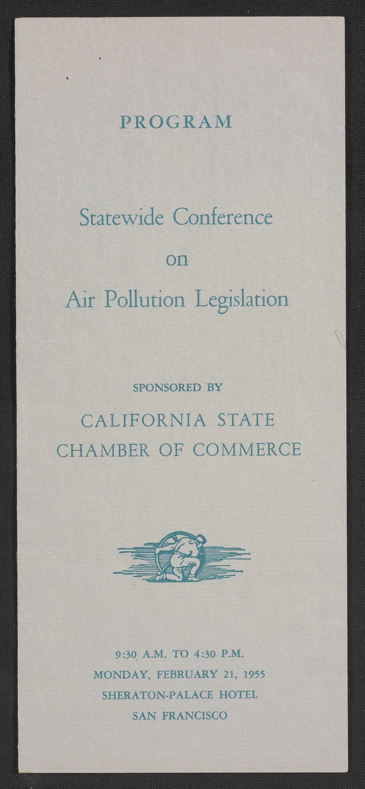 Program for Statewide Conference on Air Pollution Legislation - Science ...