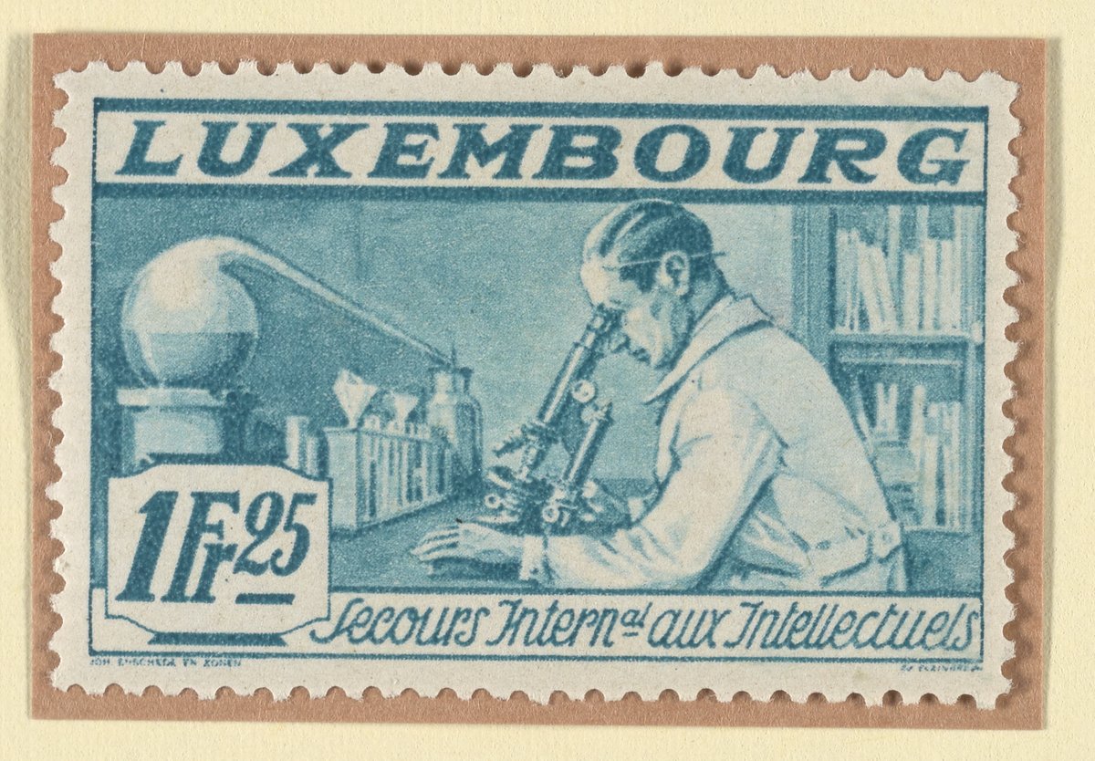 Semipostal stamp from Luxembourg to support the International Relief ...