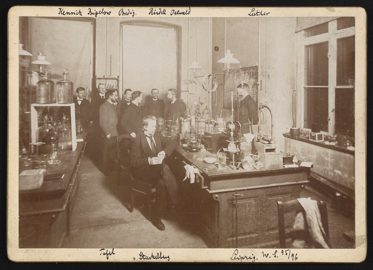 Scientists in a laboratory in Leipzig, Germany - Science History ...